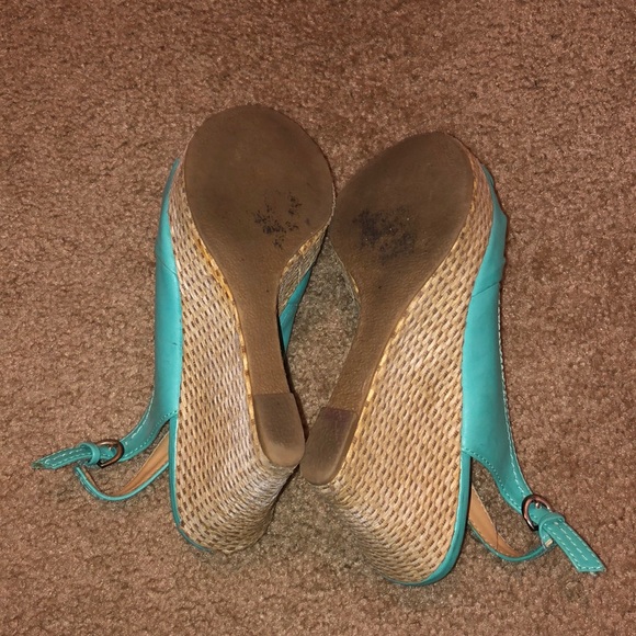 Apt. 9 | Shoes | Turquoise Wedge Heels | Poshmark
